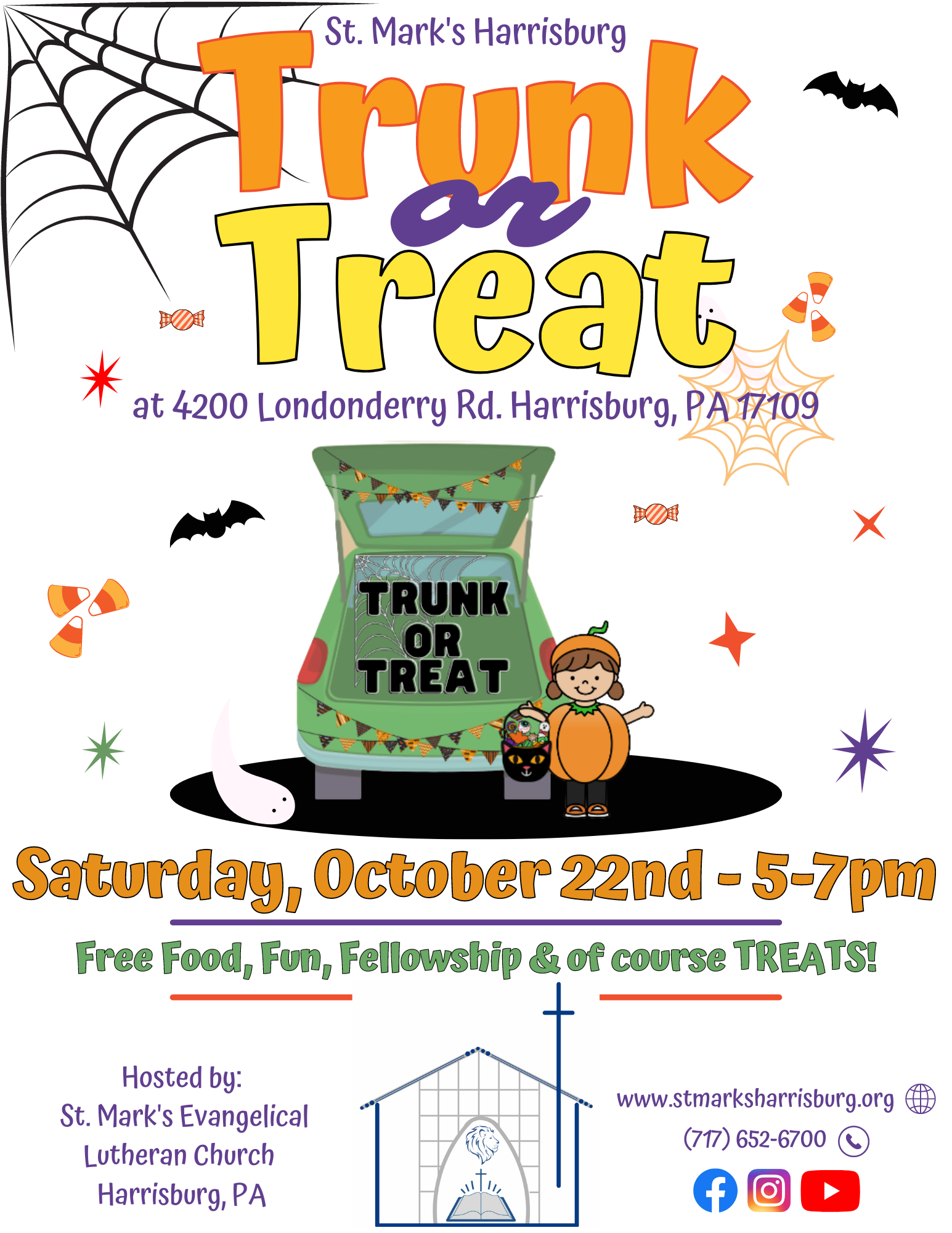 Trunk or Treat – St. Mark's Evangelical Lutheran Church Trunk or Treat – St. Mark's Evangelical Lutheran Church